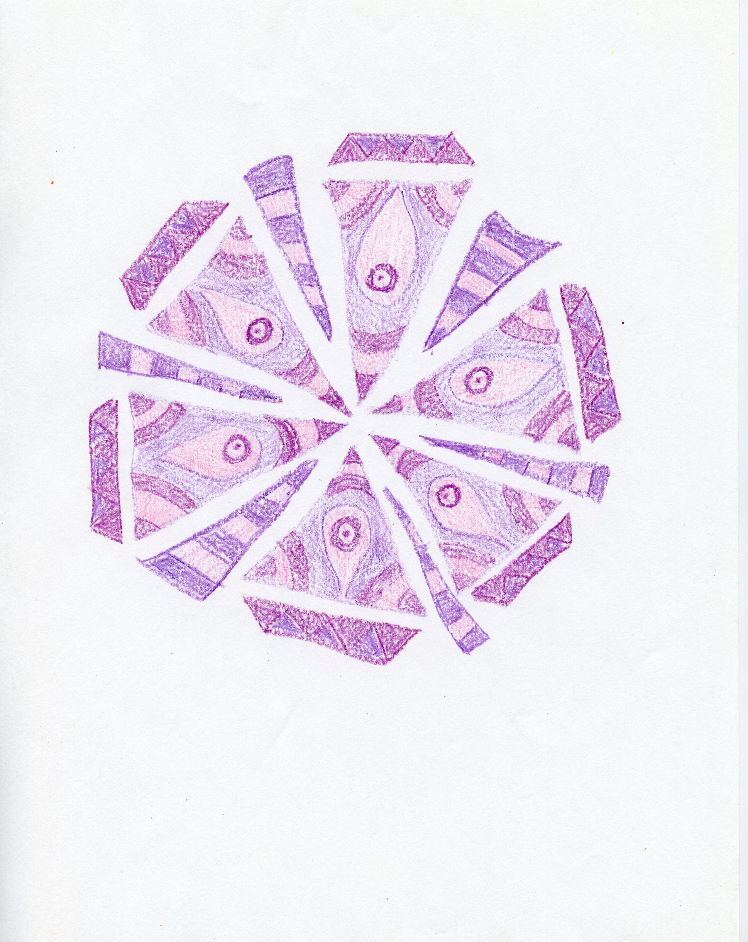Broken Pieces Mandala | qwertyvsdvorak